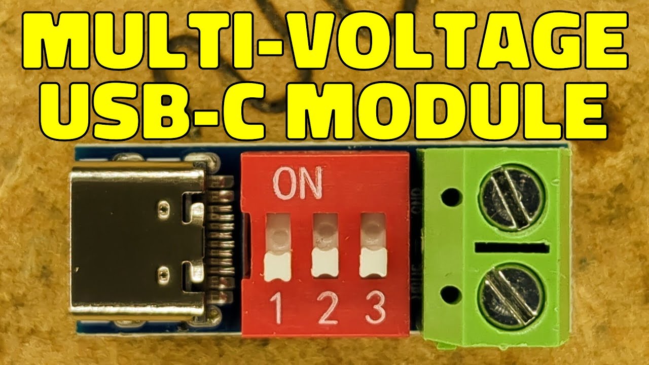 Cheap USB-C programmable PD voltage module for 5,9,12,15,20V