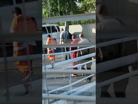 Two Inmates From Chino State Penitentiary escorted Out Of Dialysis