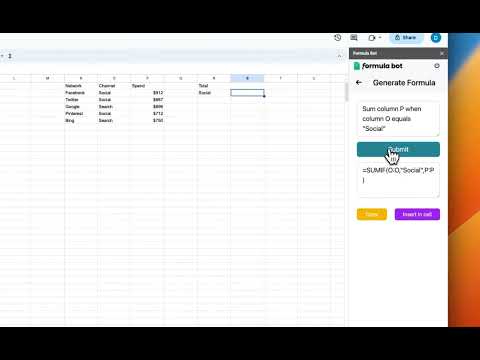 Generate Excel formulas using AI with our new add-on