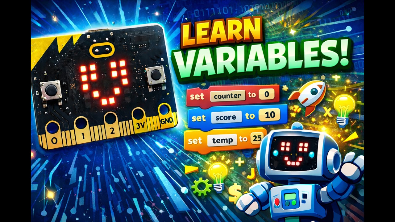Variables in MakeCode for micro:bit | Beginner Tutorial