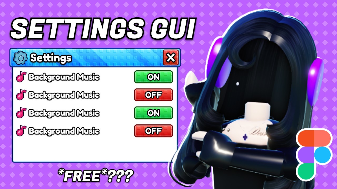 ROBLOX SETTINGS GUI TUTORIAL ON FIGMA