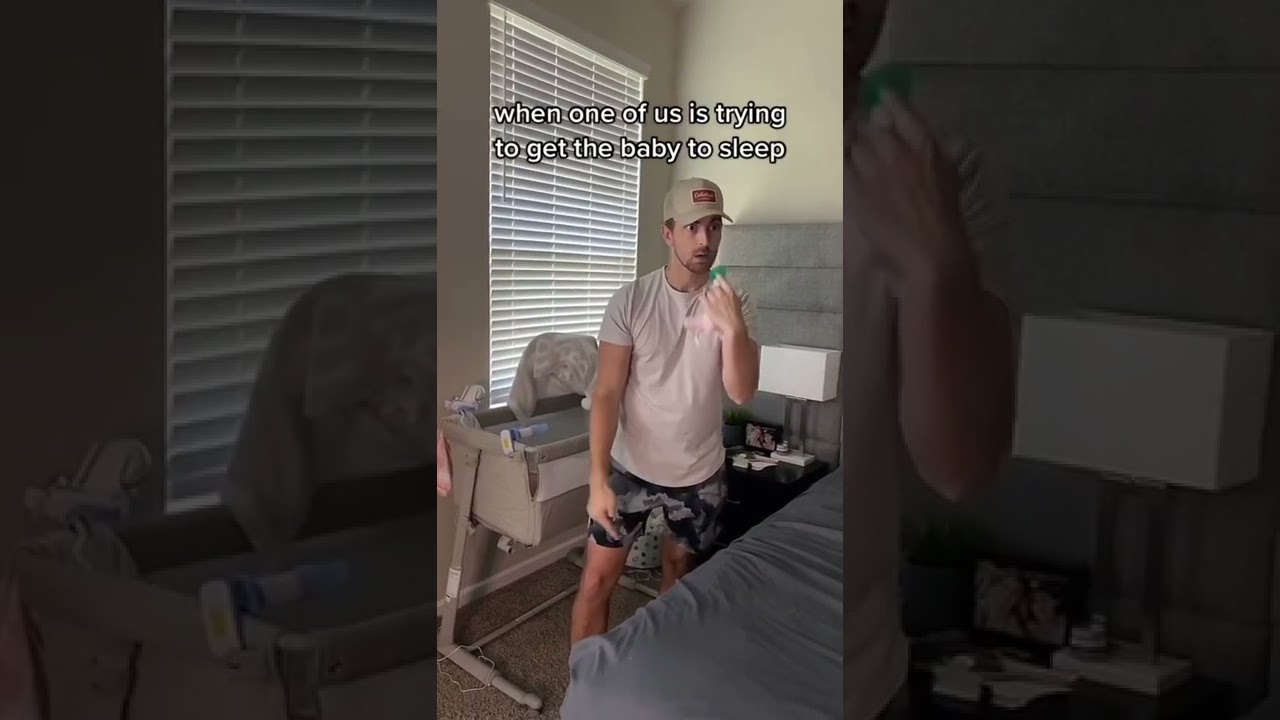 Trying to get the baby to sleep can be a bit much 😂🥰 #newborn #parenting #dad #mom