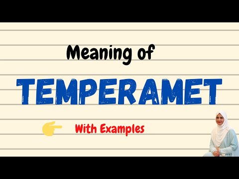 Daily vocabulary | Temperament Meaning | Vocabgram