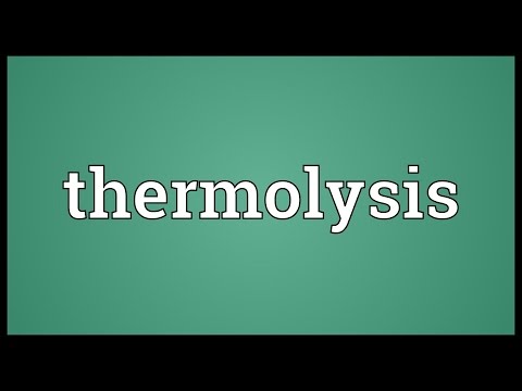 Thermolysis Meaning