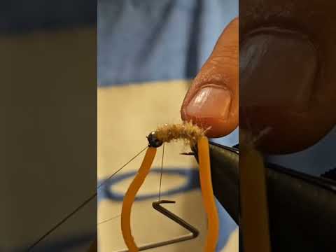 Squirmy Worm!#flytyingvideo #fly #flyfishing #flytying #fyp