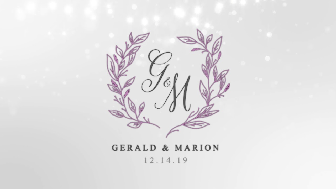 Animated Wedding Monogram | Gerald & Marion