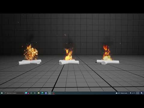 Campfire using panning textures - Real Time VFX