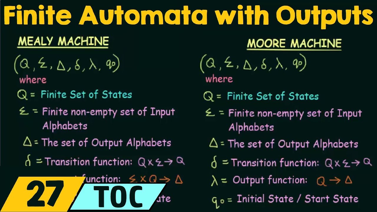 Finite Automata With Outputs