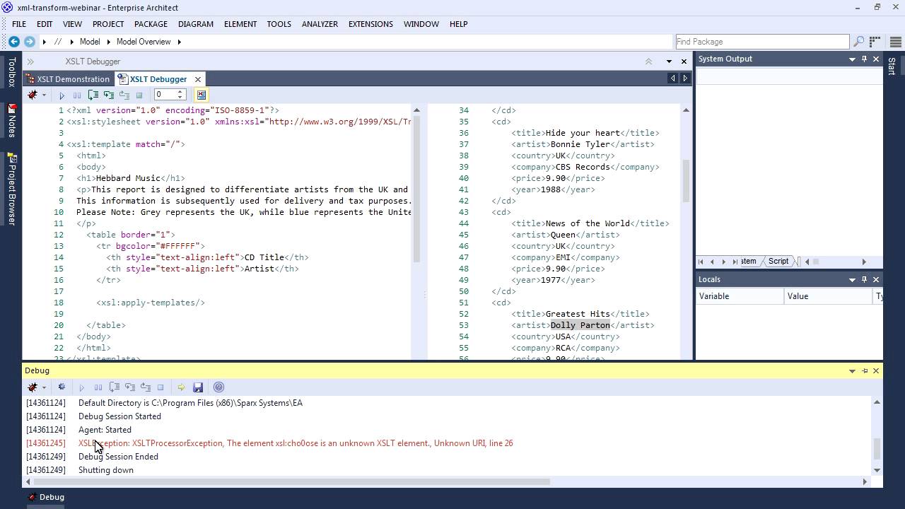 XSLT Debugging and Editing tools.