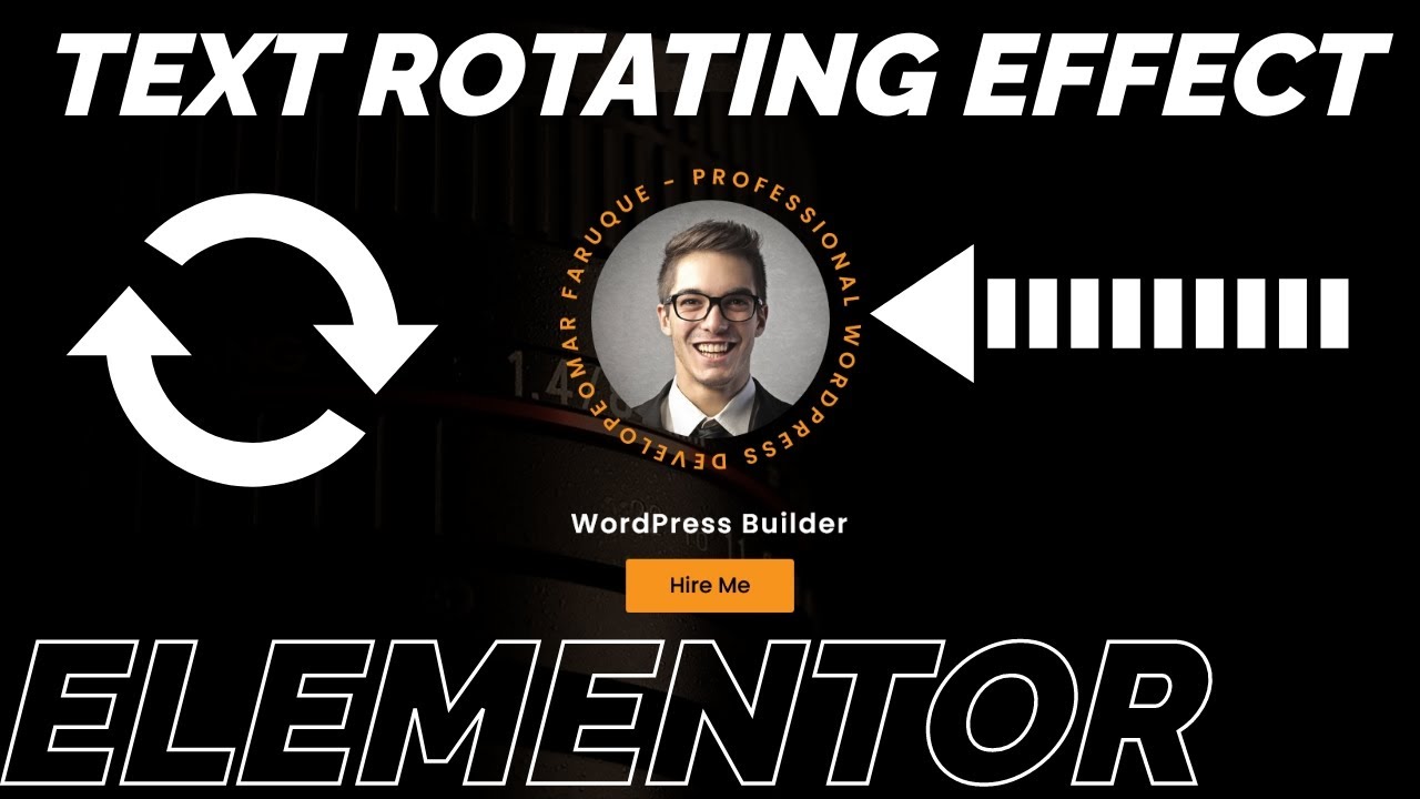 Elementor Text Rotating Animation Effect Tutorial | WordPress Builder