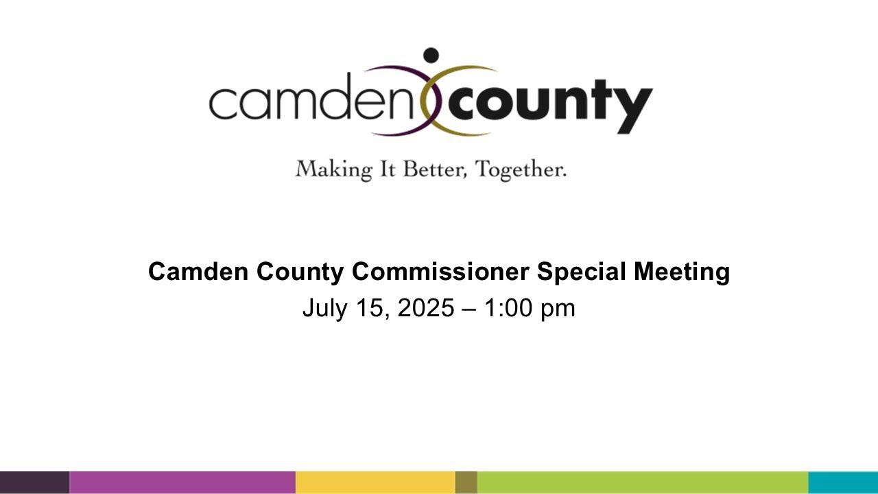 Camden County Board of Commissioners Special July 2025 Meeting