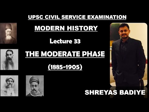 Moderate Phase (1885 - 1905) - - Modern History of India Video Lecture ...