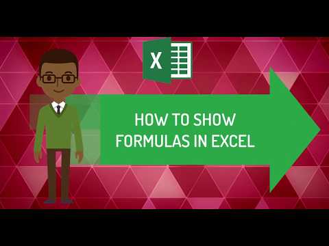 How to show cell formulas in Excel