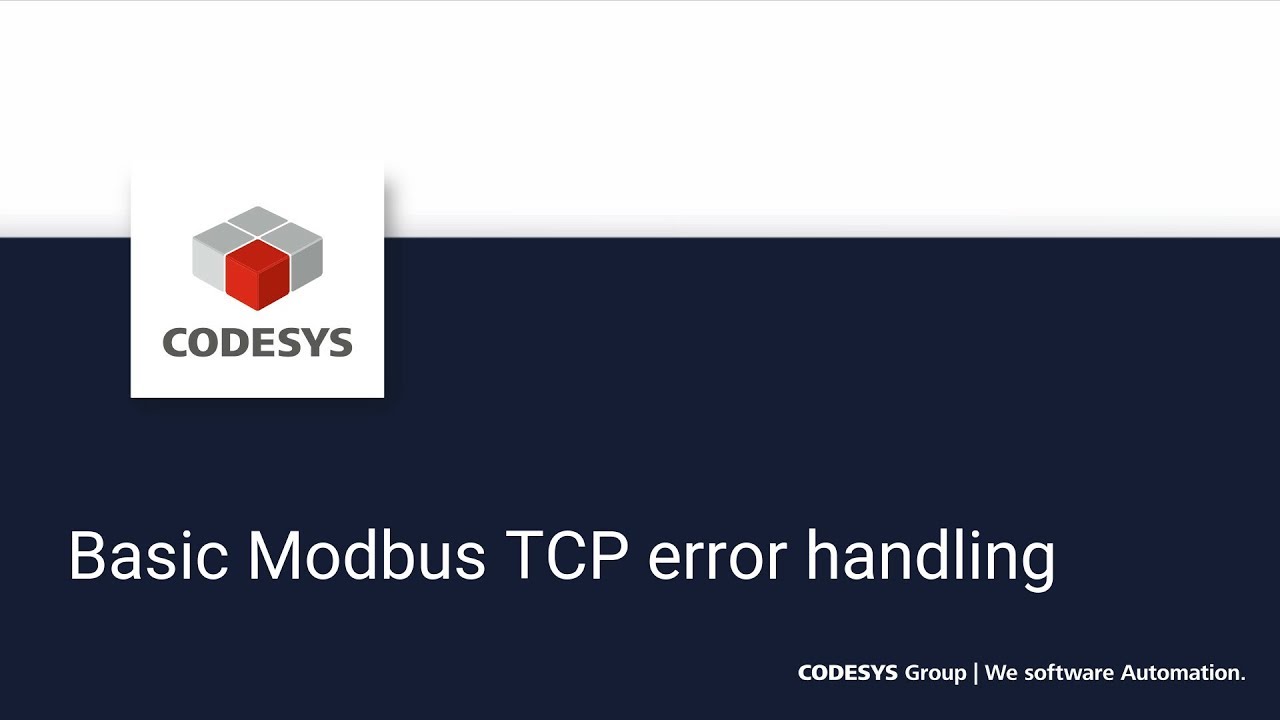 Basic Modbus TCP error handling