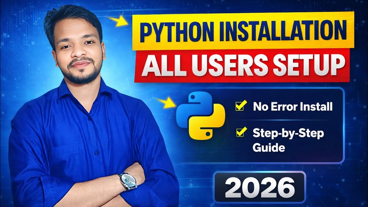 Python Installation for All Users | Step-by-Step Guide (Windows) 2026 | OMG's Campus