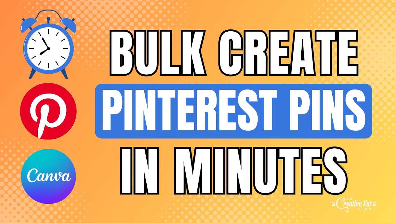 Create Pinterest Pins in MINUTES Using Canva + Bulk Create!