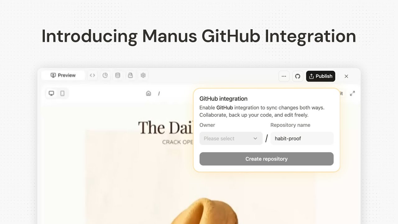 Manus GitHub Integration Tutorial: Set Up Two-Way Sync in Minutes