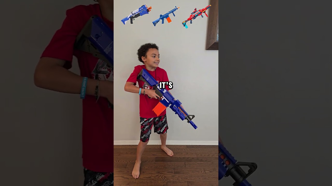I have the biggest nerf gun