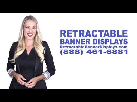Retractable Pop up Banner Stands - RetractableBannerDisplays.com