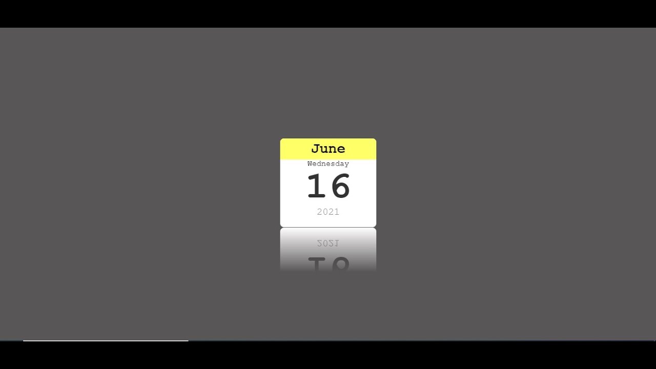 How to make a Mini calendar by using html css and javascript