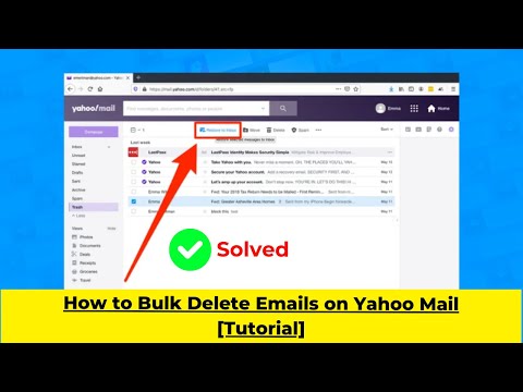 How to Bulk Delete Emails on Yahoo Mail [Tutorial] |2024