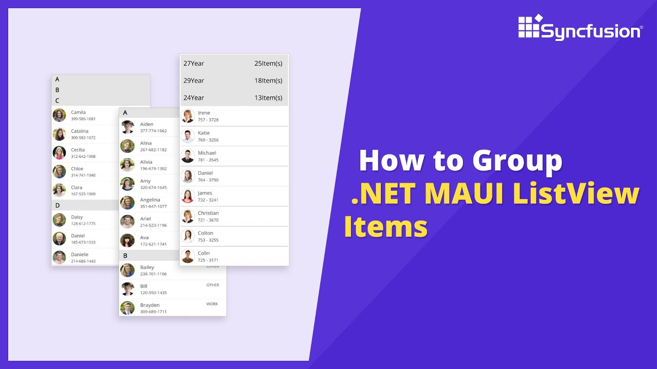 How to Group .NET MAUI ListView Items