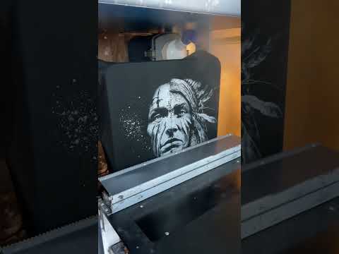 T-Shirt printing A.I. generated art using a DTG (direct to garment) printer! 👍 #tshirtprinting #dtg