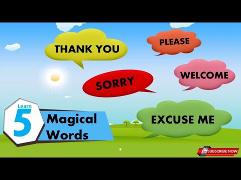 Magic Words for Kids | Good manners | Sorry, Please, Thank You, etc.