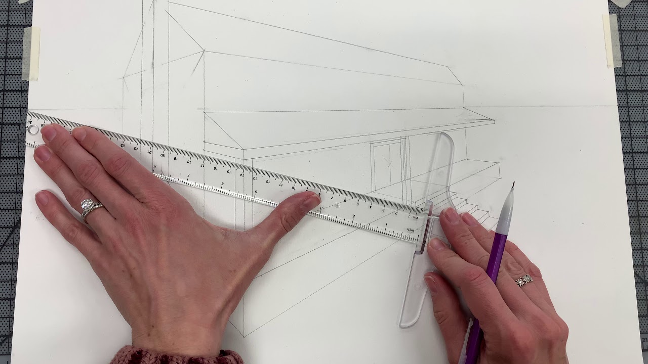 Two point perspective awning