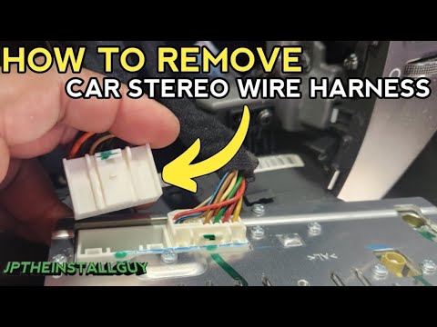how to disconnect a car stereo wire harness