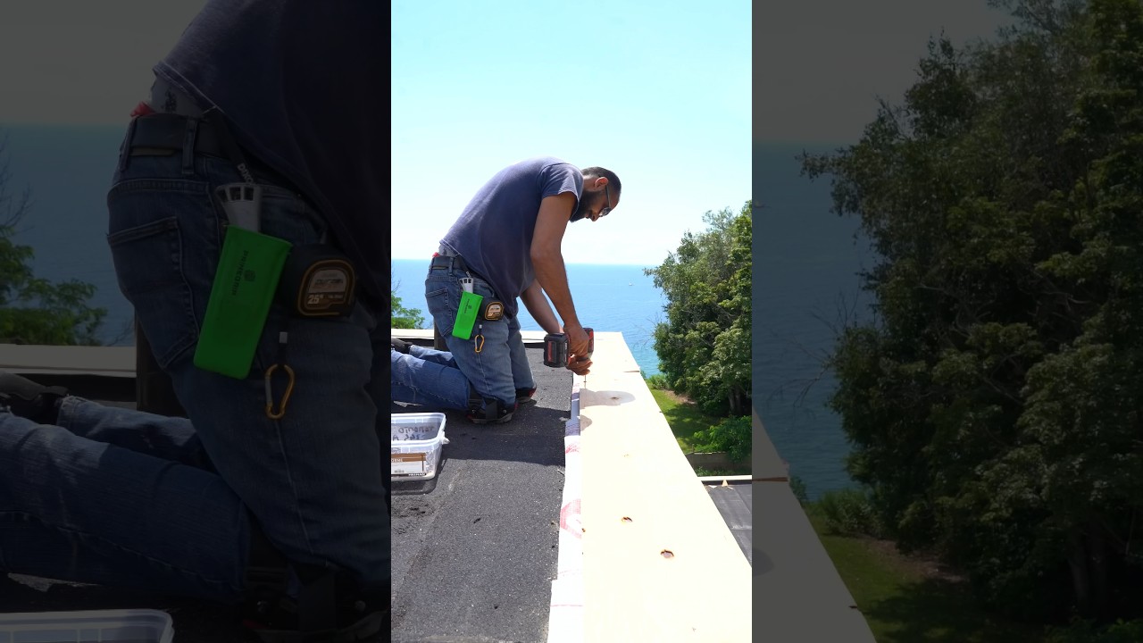 Metal parapet coping installation
