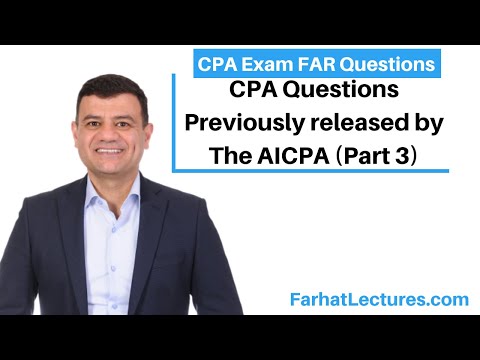 Practice CPA questions | Previously released CPA Exam FAR Questions by AICPA