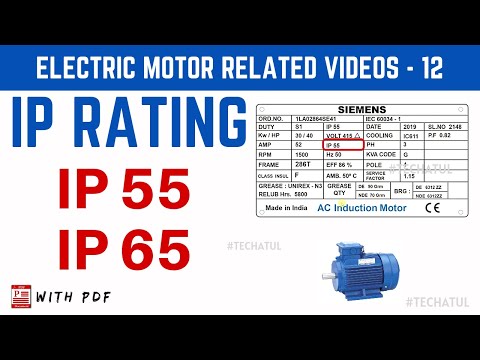IP 55,IP 65.What is IP Rating in motor.Ingress protection.TechAtul
