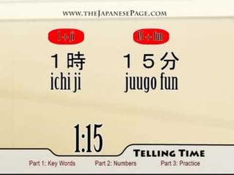 How to Tell Time in Japanese