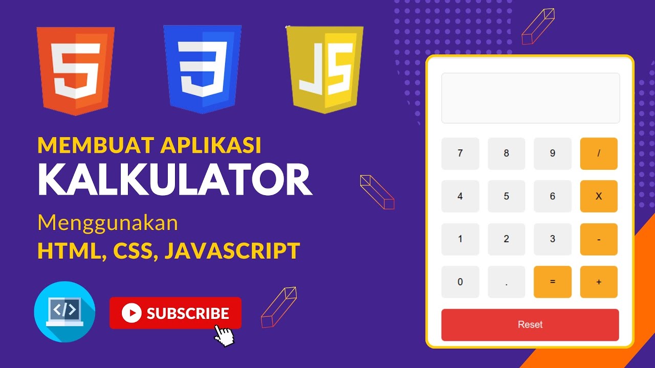 Membuat Kalkulator Sederhana dengan HTML, CSS, dan JavaScript