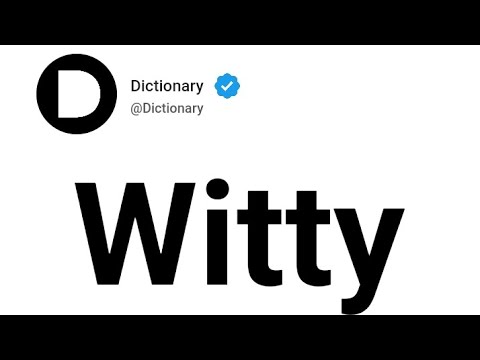 Witty Meaning In English