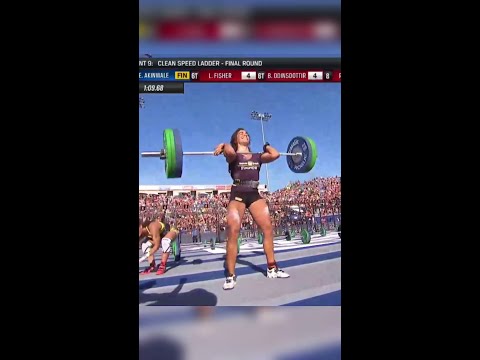 A Smooth 225-lb (102.1 kg) Clean For 20-Year-Old Lauren Fisher