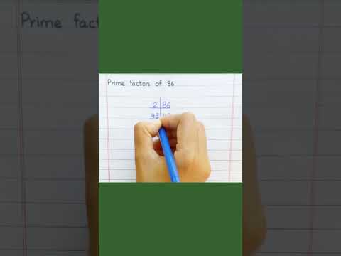 Prime Factors of 86 #shorts
