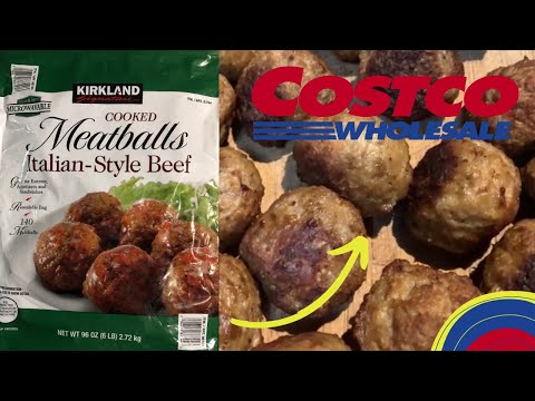 Kirkland Signature Cooked Meatballs Italian - Style Beef | Costco Frozen Meatballs