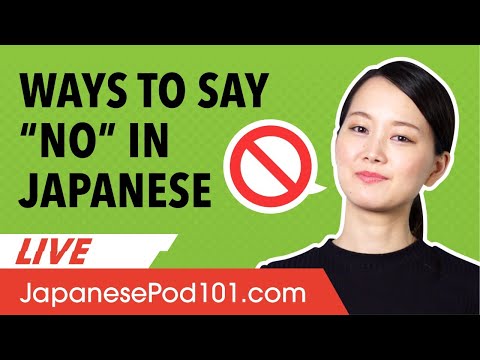 How to Say No and Reject in Japanese
