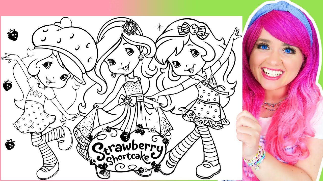 Coloring Strawberry Shortcake Coloring Pages | Prismacolor Markers & Crayola Crayons