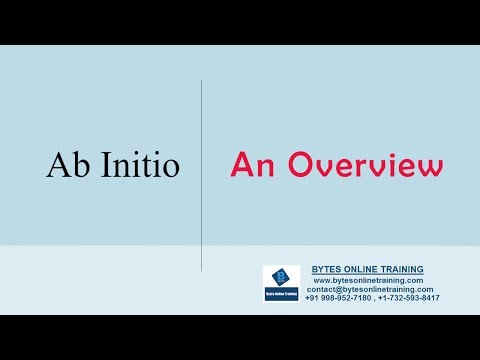 Demo on AB Initio | Introduction to Ab Initio | Bytes Online Training