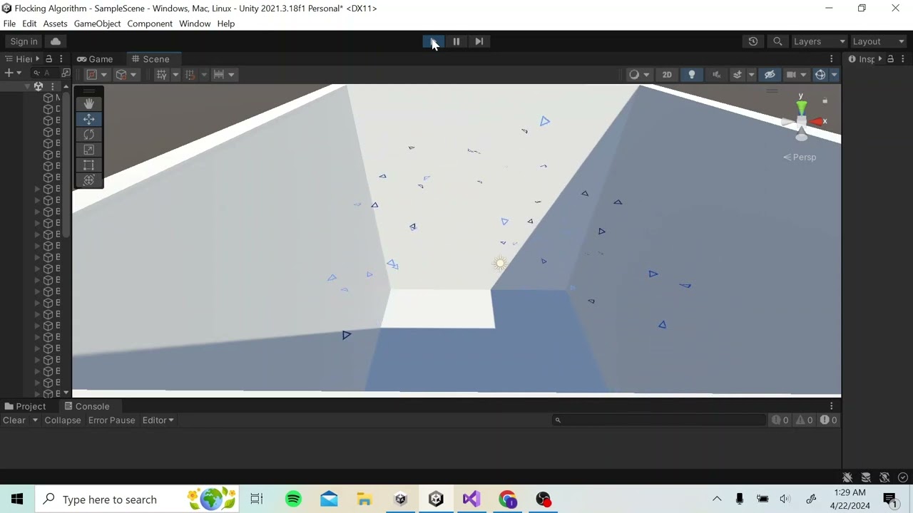Part 1: Basic Flocking Algorithm