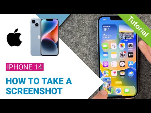 iPhone 14 - How to Take Screenshot • • 📱1️⃣4️⃣ • 📸 • 🖼 • | Tutorial