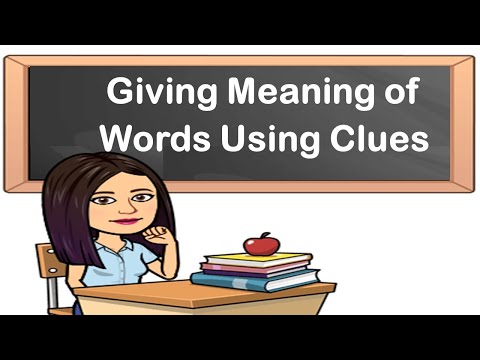 Giving Meaning of Words Using Clues | English Reading | Teacher Beth Class TV