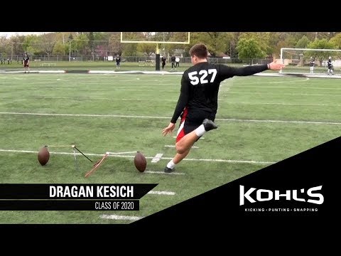 #7 Ranked Kicker in America | Dragan Kesich | Kohl's Kicking Camps