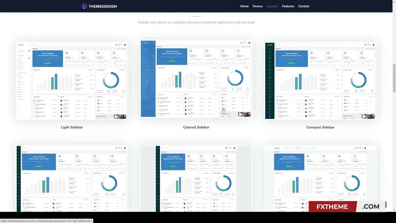 Symox - Codeigniter Admin and Dashboard Template clean admin dashboard