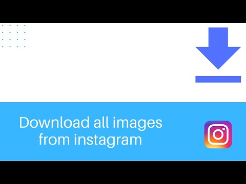 How to download all images from instagram. Image Downloader chrome extension