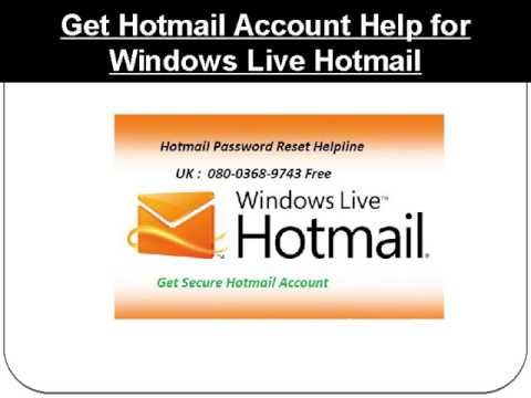 Recover Password With Hotmail Password Reset Helpline : 0800-368-9743 Free