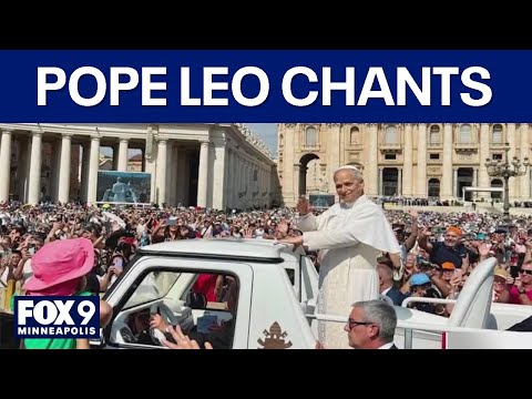 Pope Leo joins White Sox chants with MN students